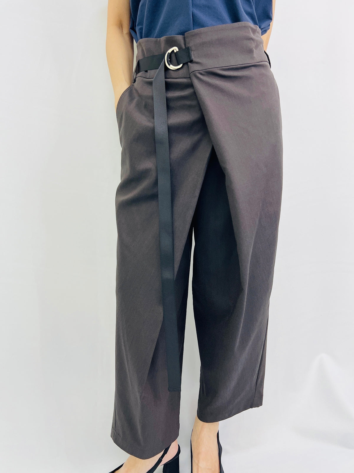 Chase Wrap Pants in Dark Brown – LVER INTERNATIONAL